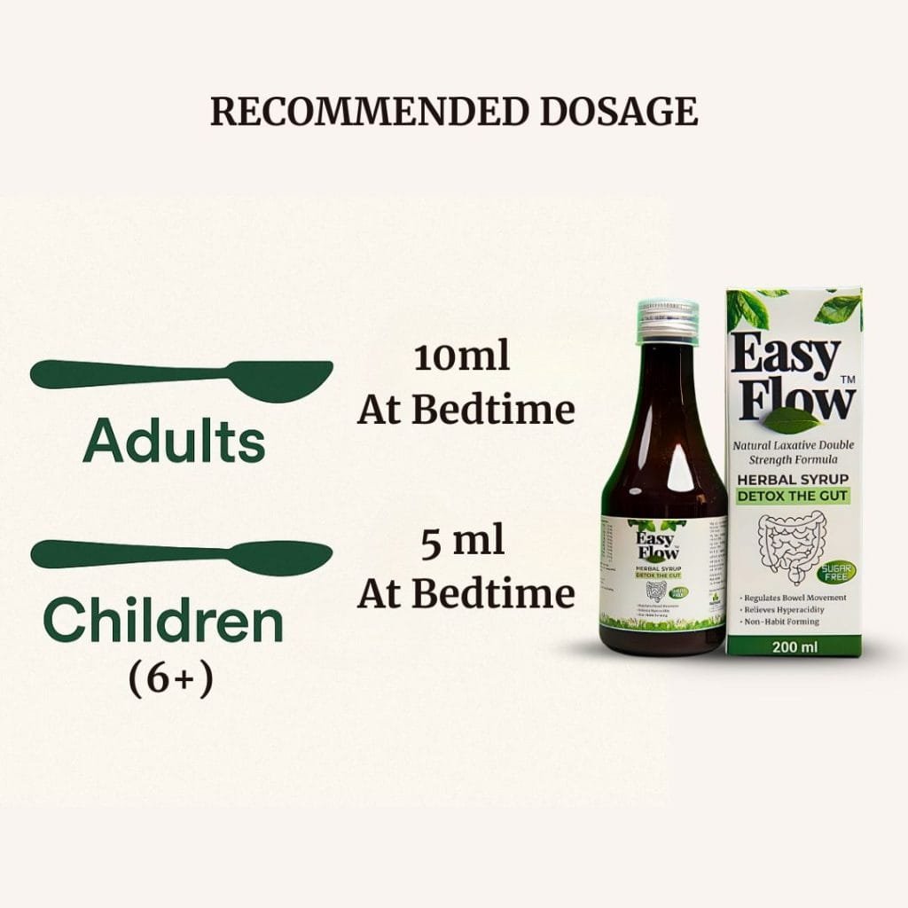EasyFlow Ayurvedic Herbal Syrup For Constipation, Gas & Acidity
