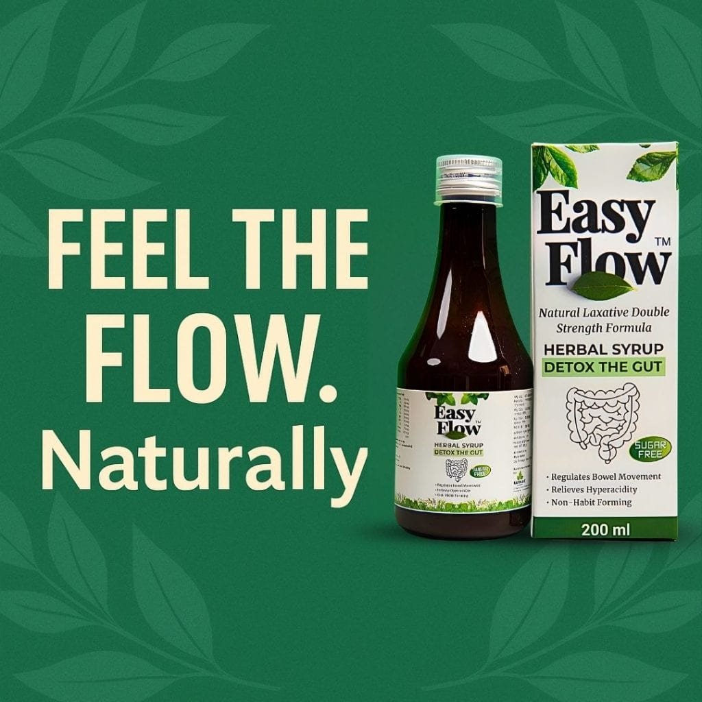 EasyFlow Ayurvedic Herbal Syrup For Constipation, Gas & Acidity